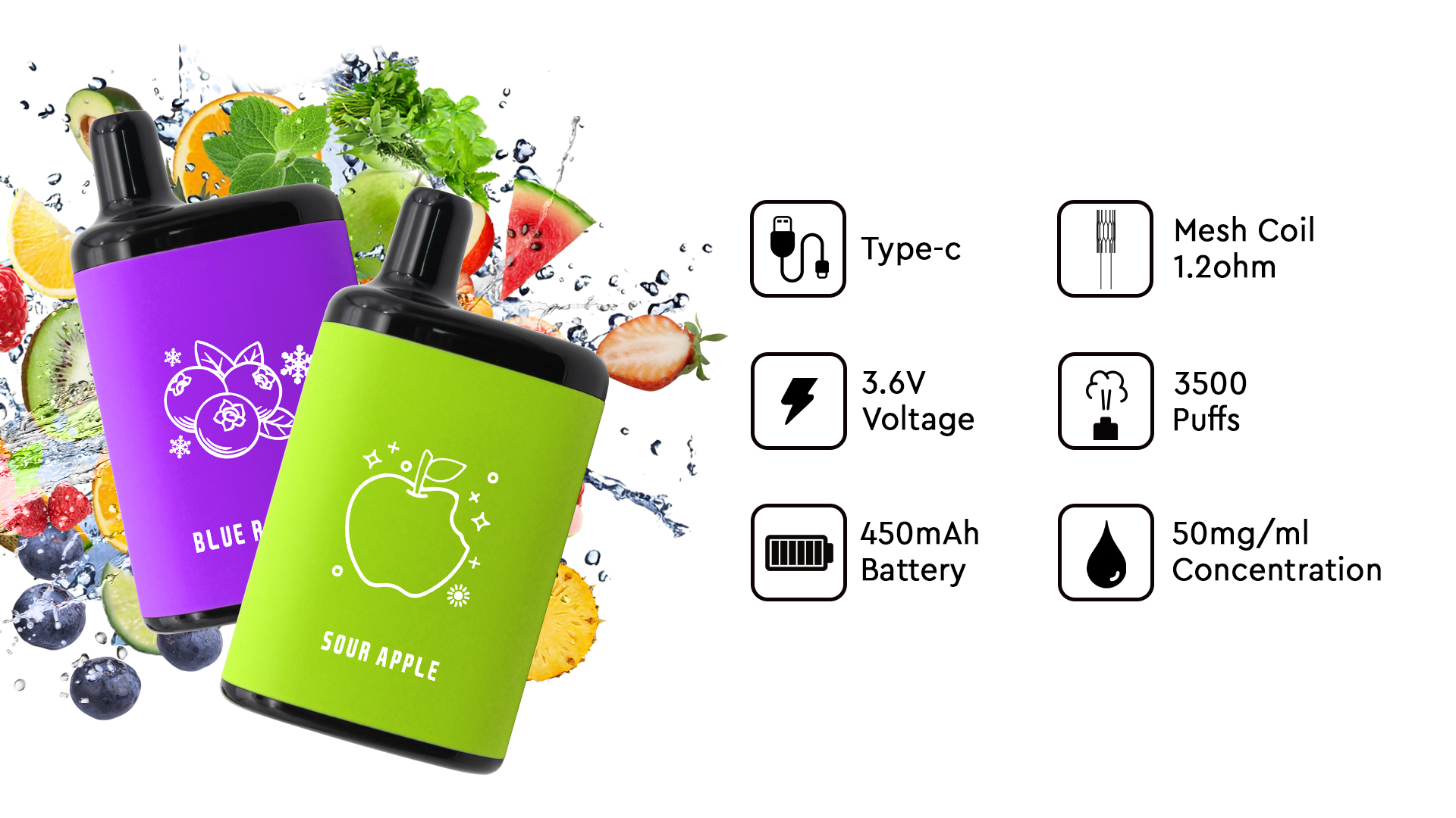 Blue Raz mini pod vaporizer e cigarette 2000 puffs vape pen - Buy Vape ...